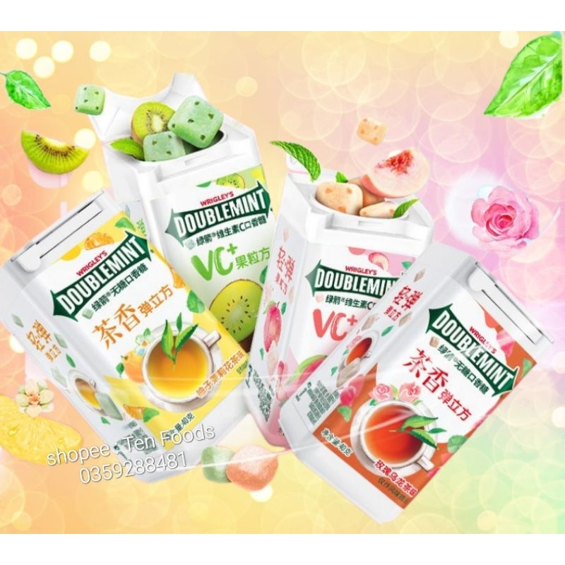 [ Bản Giới Hạn ] Kẹo SingGum Doublemint Hoa Hồng / Kẹo Cao Su ...