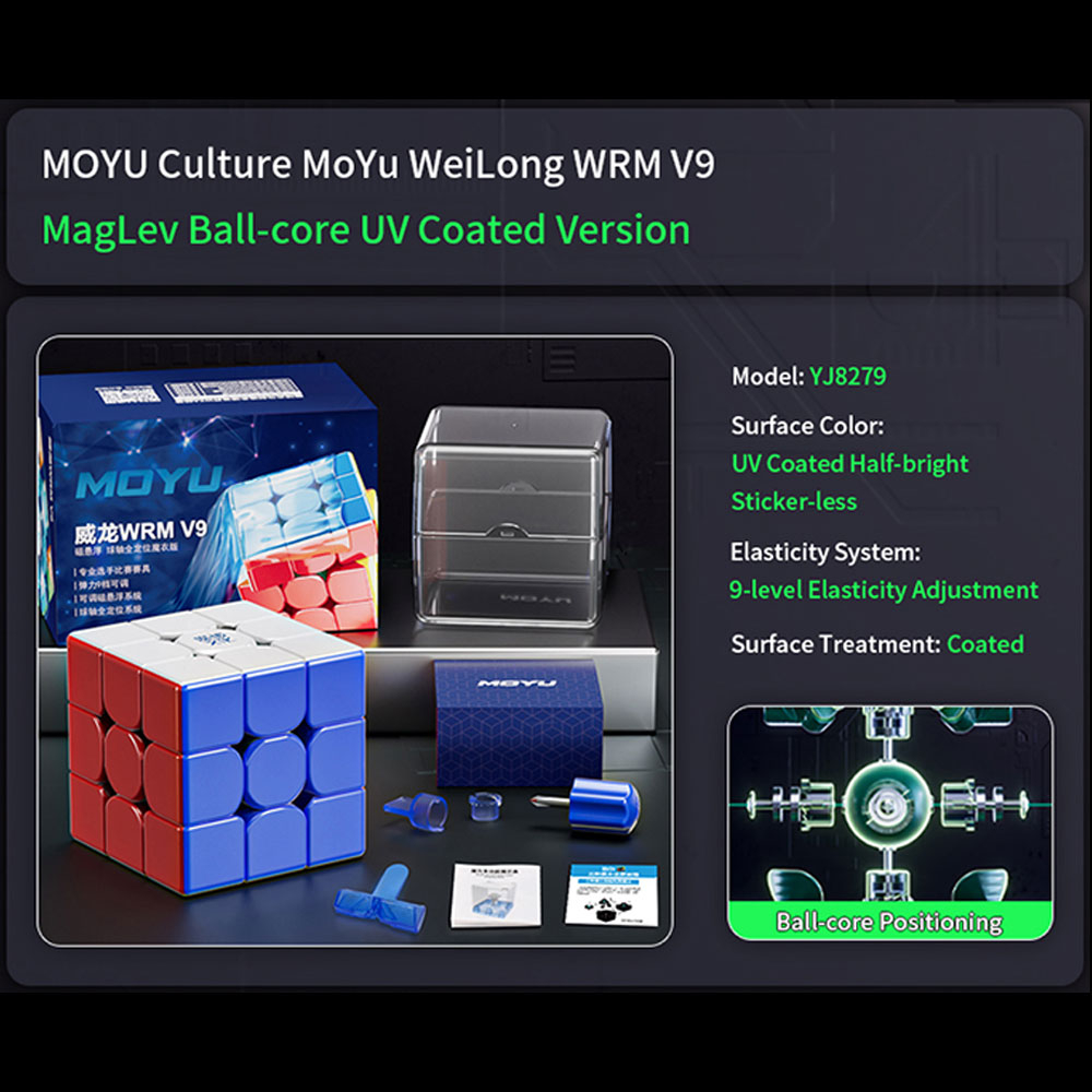 Rubik WeiLong WRM V9 3x3 (Magnetic + MagLev + Ball-Core + UV) có nam ...