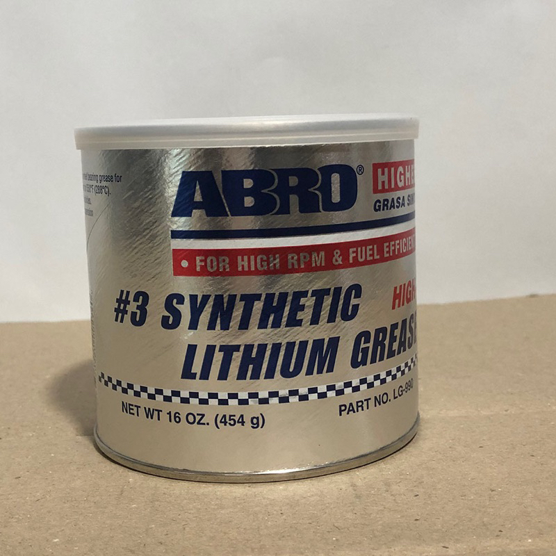 Mỡ bò chịu nhiệt lên tới 288 Độ C. #3 ABRO SYNTHETIC LITHIUM GREASE LG ...