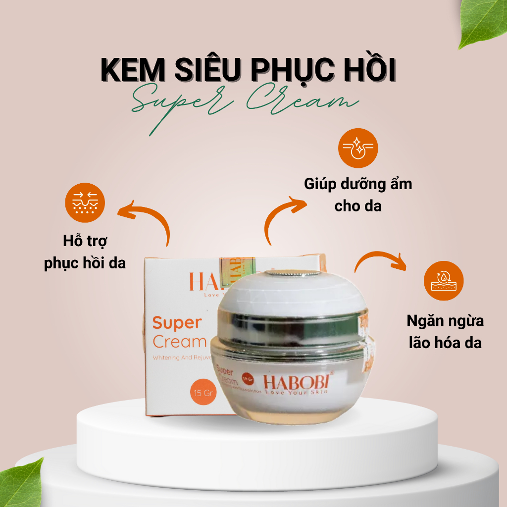 Kem dưỡng ẩm, phục hồi cấp tốc cho da - HABOBI Super Cream | Shopee ...