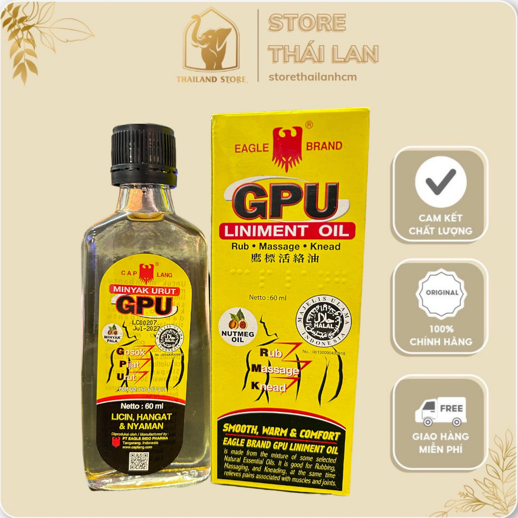 Dầu xoa bóp nhục đậu khấu GPU (Pala) | Shopee Việt Nam