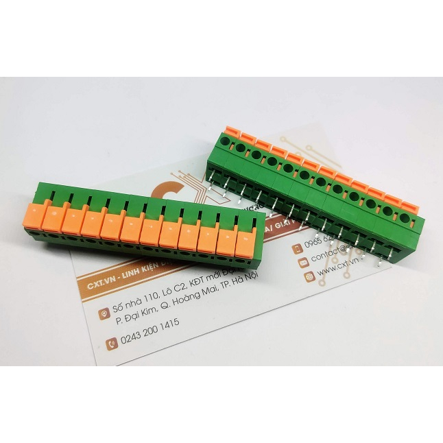 (Domino 5.08) Cầu đấu 5.08mm 8/9/10/11/12P cắm dây ngang (Terminal ...