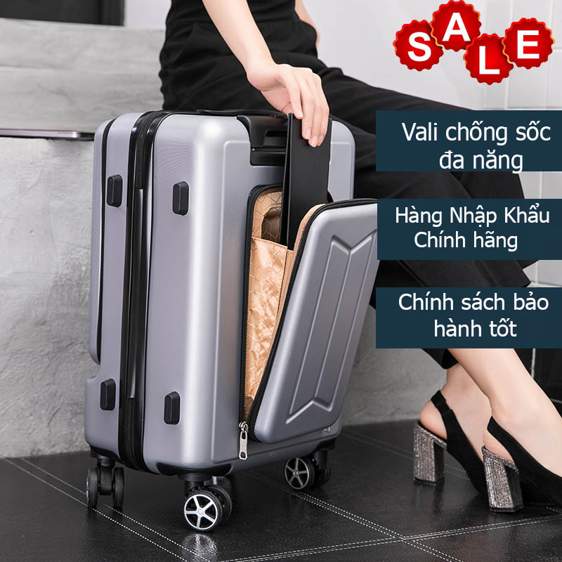 Vali du lịch có ngăn đựng laptop nhựa APS, Hành lý xách tay 20 inch đi ...