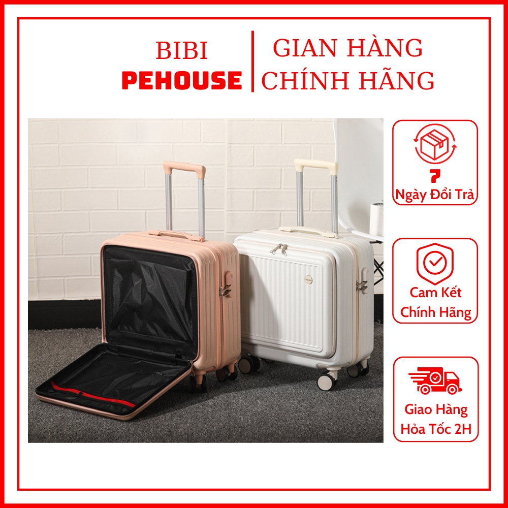 Vali xách tay 18 inch khóa 3 số bảo mật Vali size 18 dáng vuông bề mặt ...