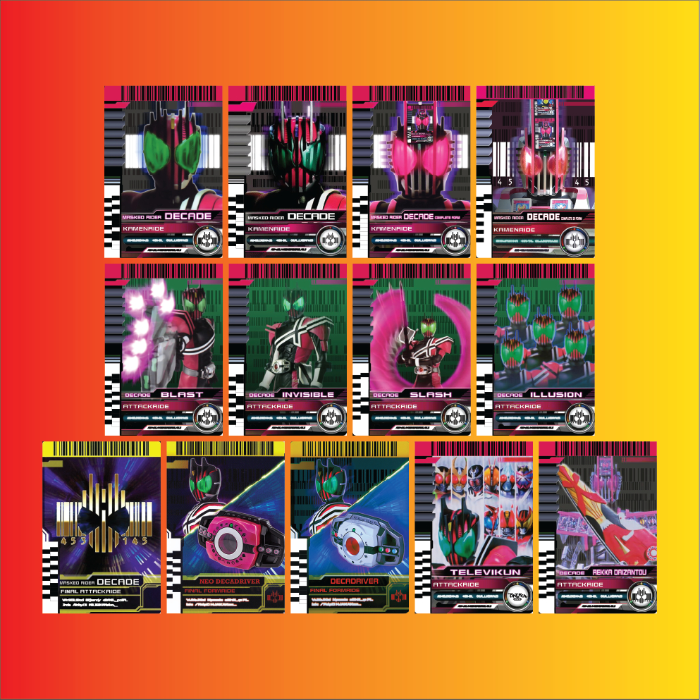 [Có Sẳn]Đồ chơi Rider card CSM DX Bootleg đọc được Decade set của ...