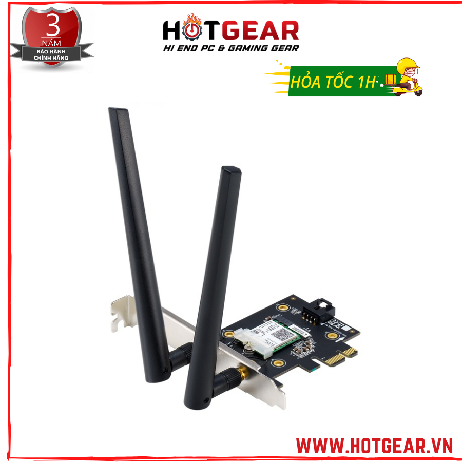 Card mạng PCIe WiFi 6 ASUS PCE-AX3000 Chuẩn AX3000 - Hàng chính hãng ...