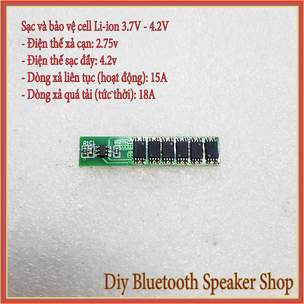 Mạch BMS 1S 4.2V 15A 2S 7.4V 10A 15A chuyên sạc và bảo vệ cell Li-ion 3 ...