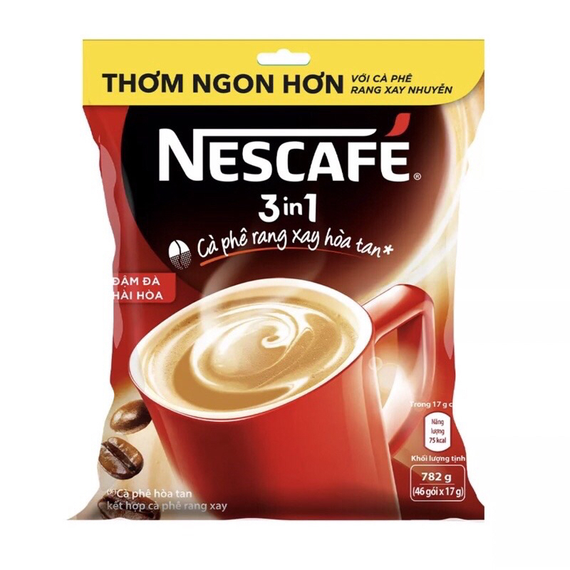 Cafe hoà tan Nescafe 3 in 1 (46 gói) | Shopee Việt Nam