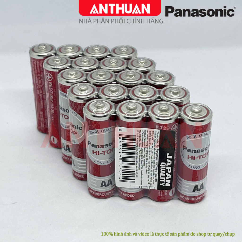 Hộp 60 viên pin AA Panasonic R6DT-4S tiểu đỏ 2A chất lượng cao ...