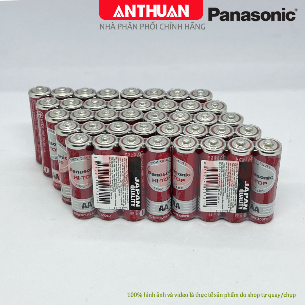 Hộp 60 viên pin AA Panasonic R6DT-4S tiểu đỏ 2A chất lượng cao ...