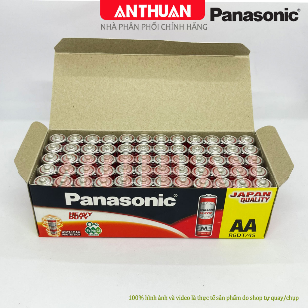 Hộp 60 viên pin AA Panasonic R6DT-4S tiểu đỏ 2A chất lượng cao. | Shopee Việt Nam