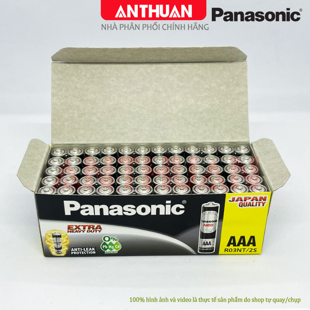 Hộp 60 Viên Pin AAA Panasonic Đũa Đen NEO R03NT-2S 3A chất lượng cao ...