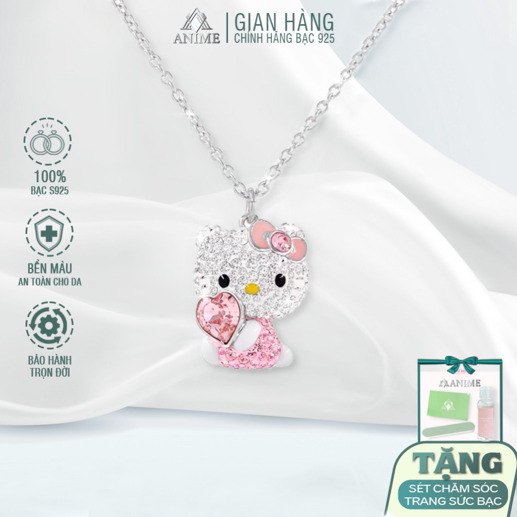 Dây Chuyền Mèo , Vòng Cổ Nữ Hello Kitty Silver Chính Hãng ANIME ...