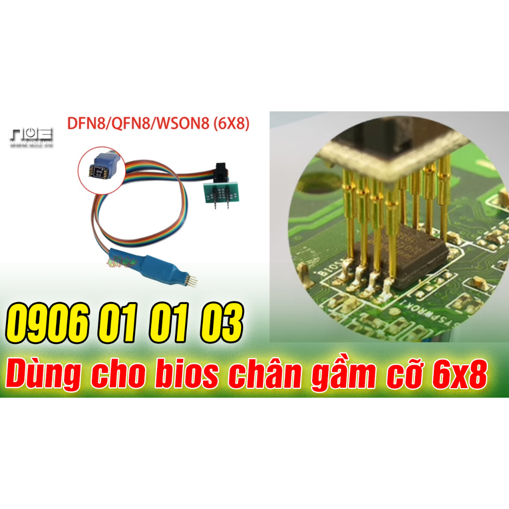 Kẹp rom trực tiếp trên main 208 ( yêu cầu cấp nguồn cho main) .dùng cho ...