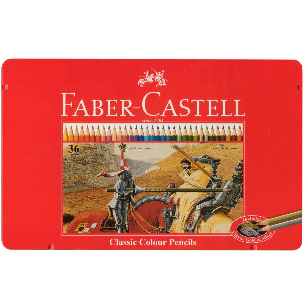 [the V] Màu chì khô Faber-Castell Classic Knight 36 màu hộp thiếc ...