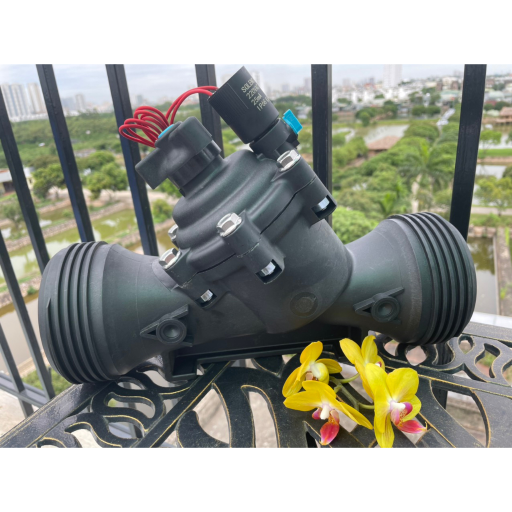 Van điện từ nhựa 90mm 2" - Sử dụng điện áp 220V/ 24V - Van điện từ nhựa ...