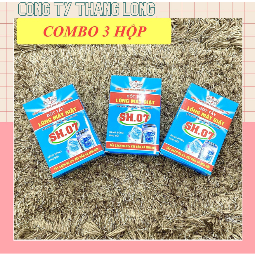 [ SỈ 3 HỘP ] Tẩy Lồng Máy Giặt SH07-1 Hộp 2 Gói - Khử Mùi, Vệ Sinh Máy Giặt - Không Hiệu Quả ...