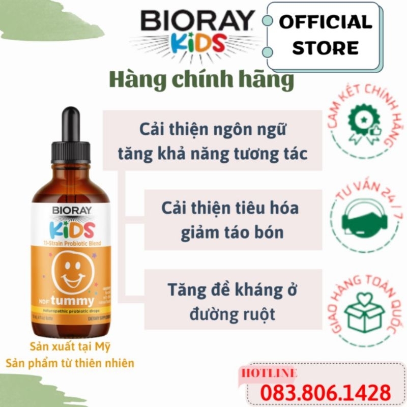 Tummy bioray kids 120ml phát triển ngôn ngữ, hỗ trợ tiêu hóa | Shopee ...