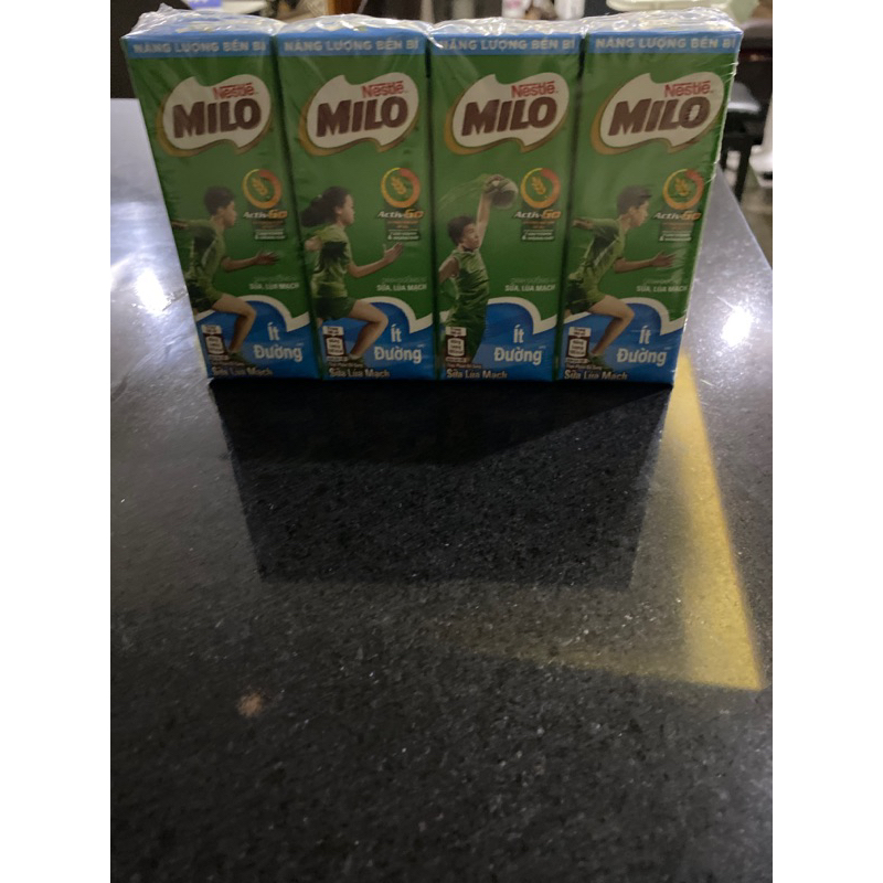 Sữa milo ít đường vỉ 4 hộp (105 kcal) 180ml | Shopee Việt Nam