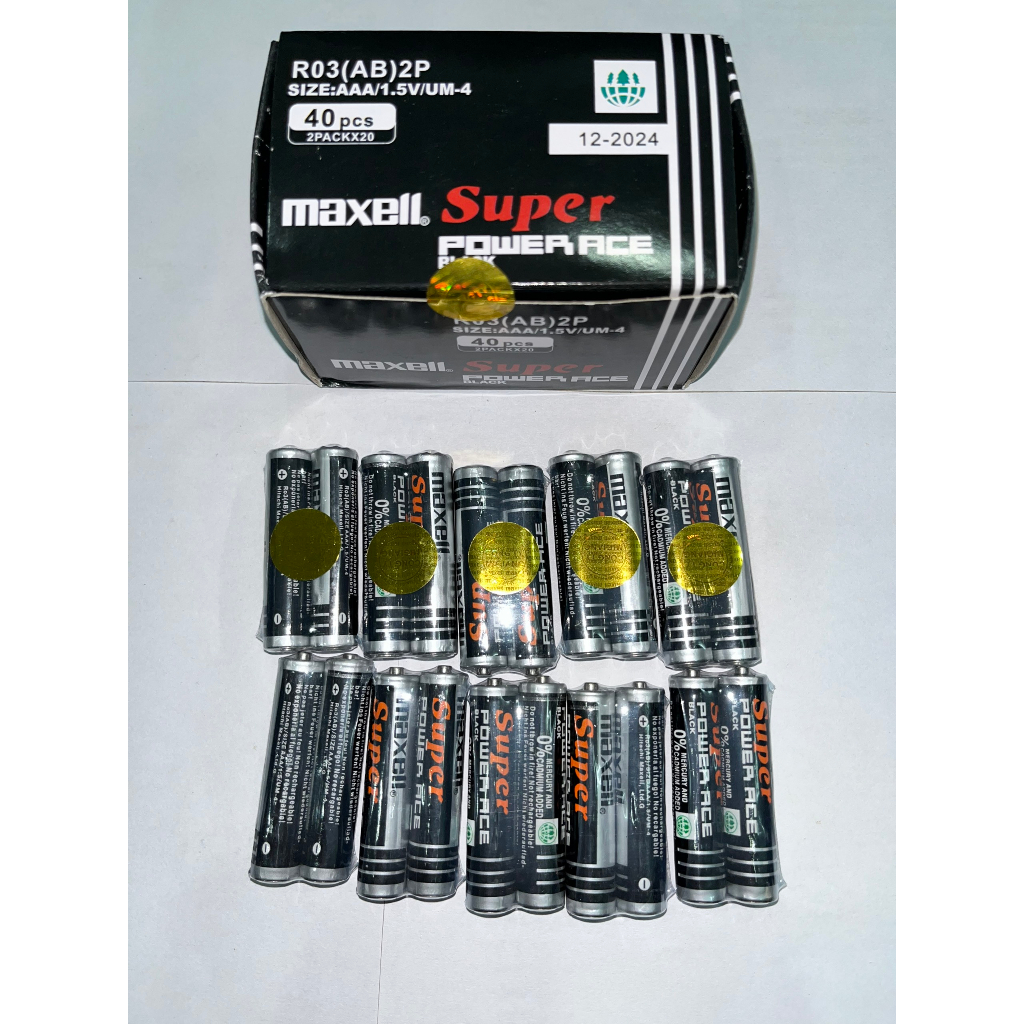 HỘP 40 VIÊN PIN TIỂU 3A (SIZE AAA) TOSHIBA / MAXELL | Shopee Việt Nam