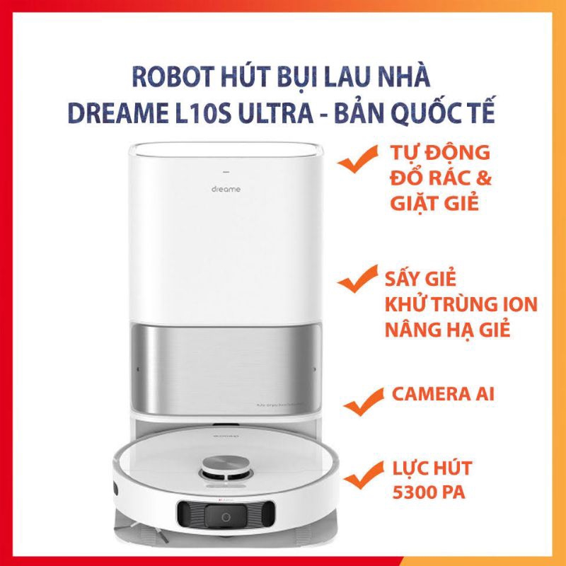 Robot hút bụi lau nhà Dreame L10S Ultra - Bản Quốc Tế | Shopee Việt Nam