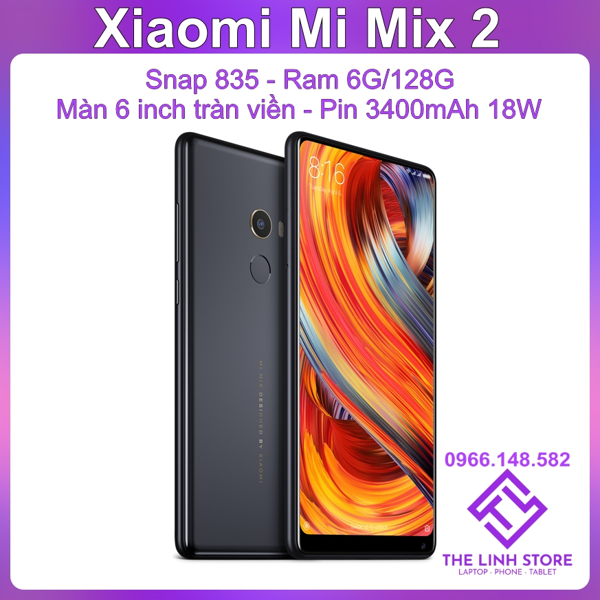 Điện thoại Xiaomi Mi Mix 2 Rom quốc tế Màn tràn viền - Snap 835 Ram 6G 128G | Shopee Việt Nam