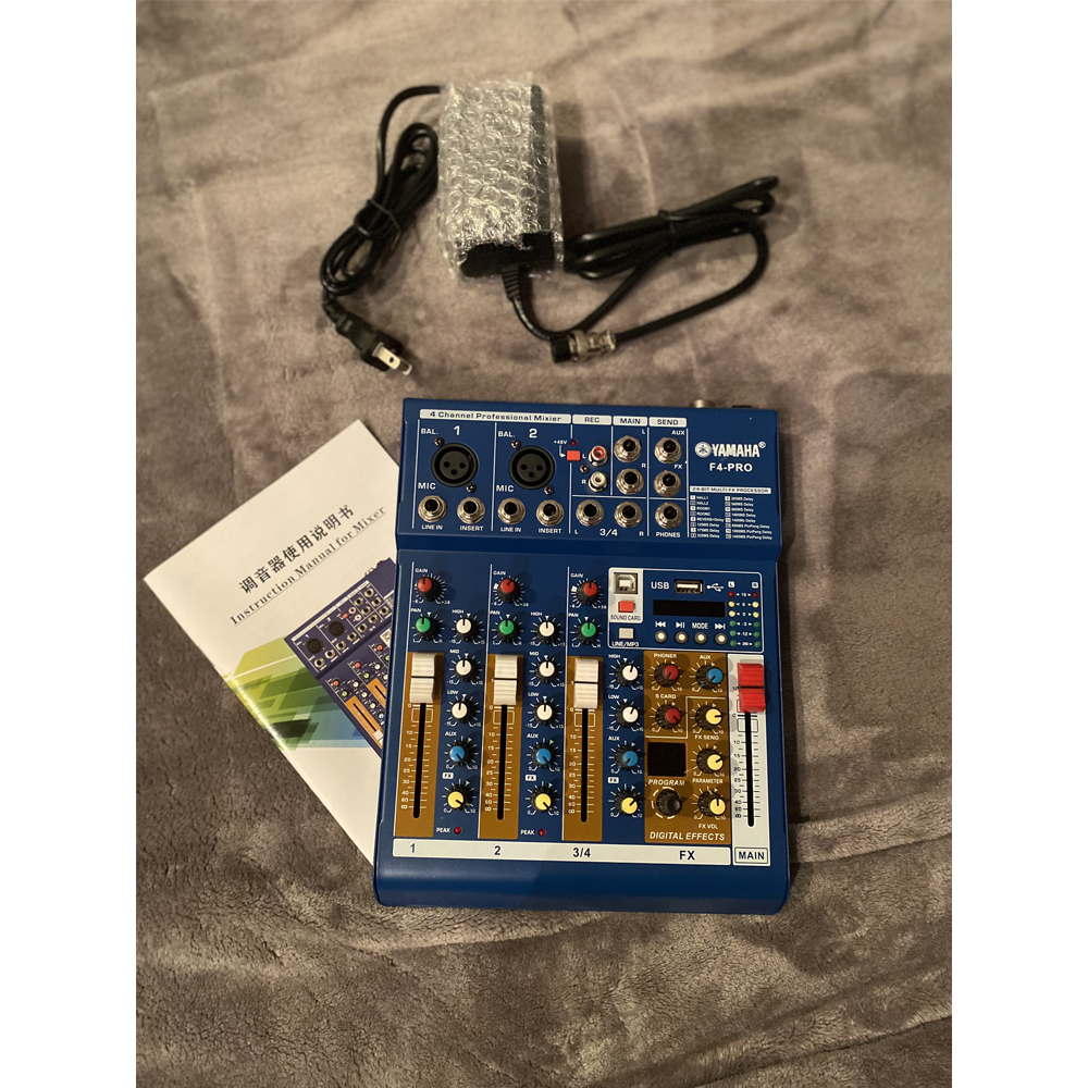 Mixer F4 Pro Phiên Bản Nâng Cấp, Bàn Trộn Âm Thanh F4 Pro 16 Chế Độ ...