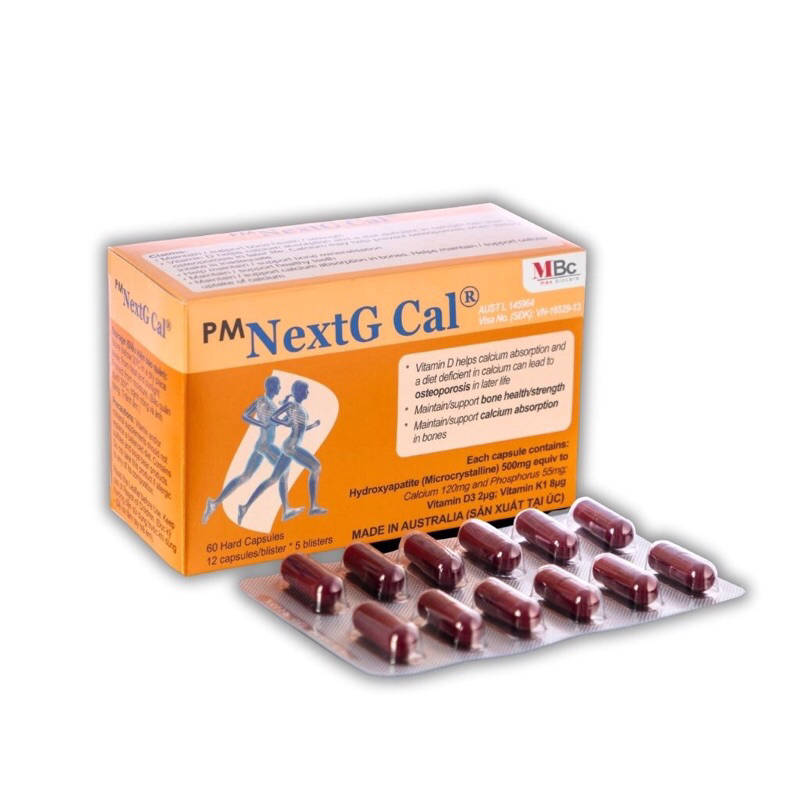 Viên uống canxi hữu cơ NextG Cal (Úc) - Bổ Sung Canxi giảm đau nhức, hỗ ...