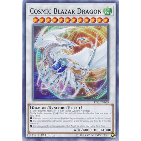 Thẻ bài Yugioh - TCG - Cosmic Blazar Dragon / LED6-EN029 ' | Shopee ...