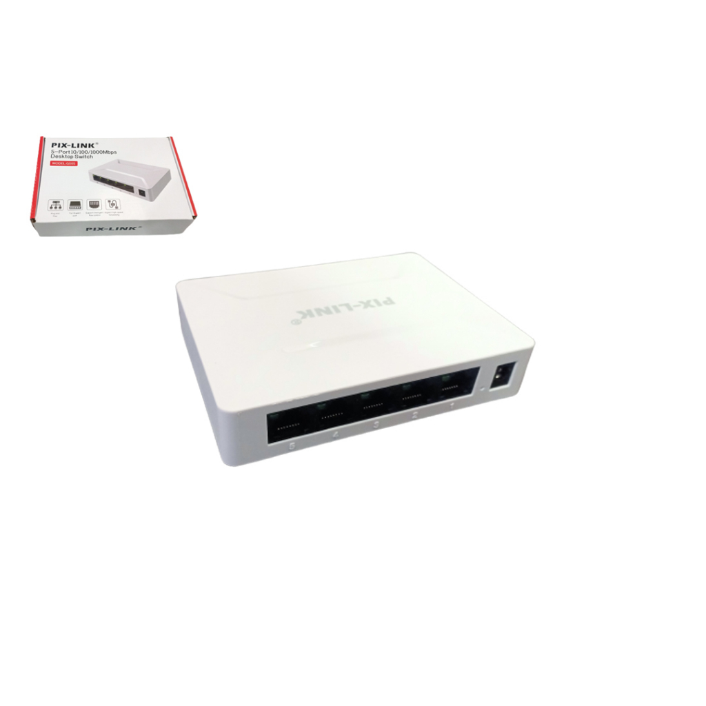 Hộp chia mạng Lan 5 / 8 cổng 100/1000 PIX-LINH - Switch 5 port - 8 port LV - GS05, GS08 | Shopee ...