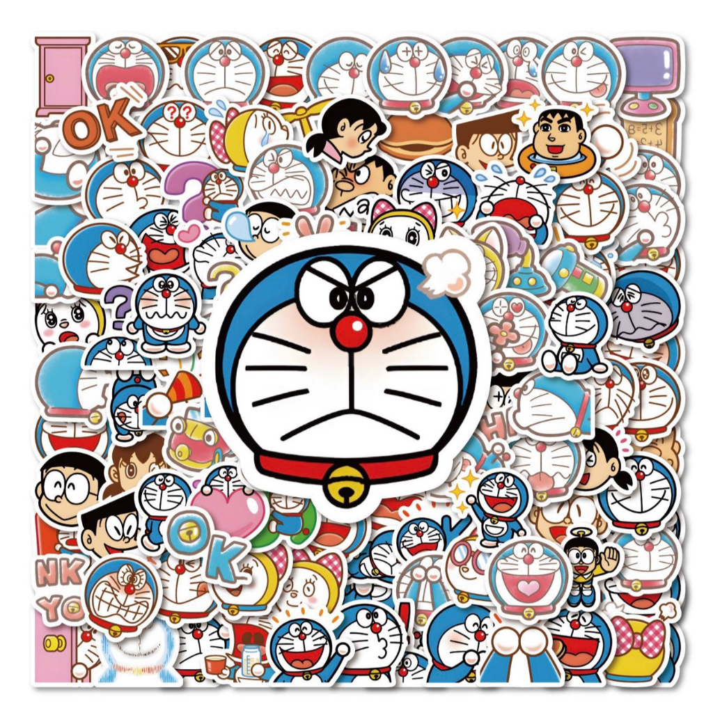 Set 60 hình dán sticker DORAEMON DOREMON sieeuuu cute | Shopee Việt Nam