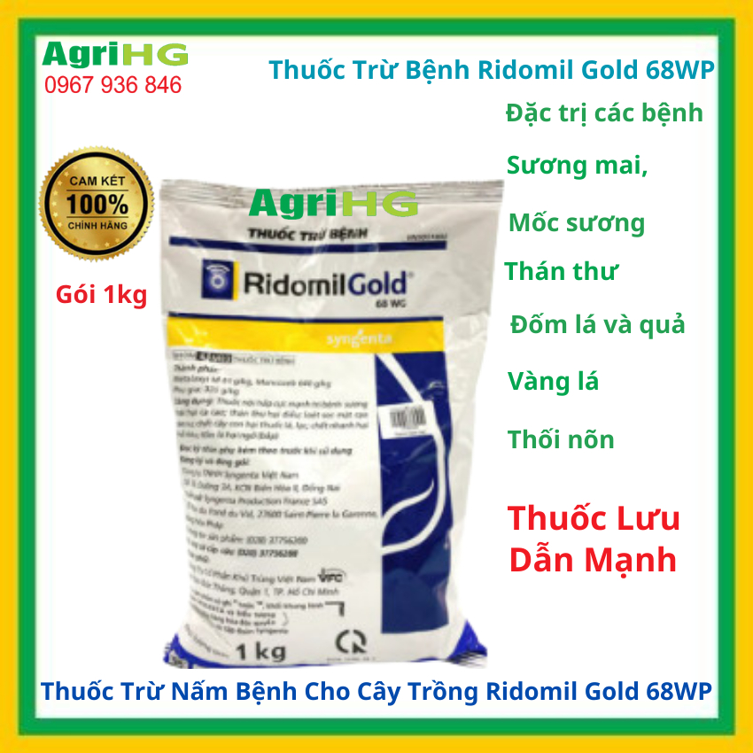 Thuốc trừ bệnh Ridomil Gold Gói 100grMetalaxyl M 40g/kg+ Mancozeb 640g/kg)- AgriHG | Shopee Việt Nam