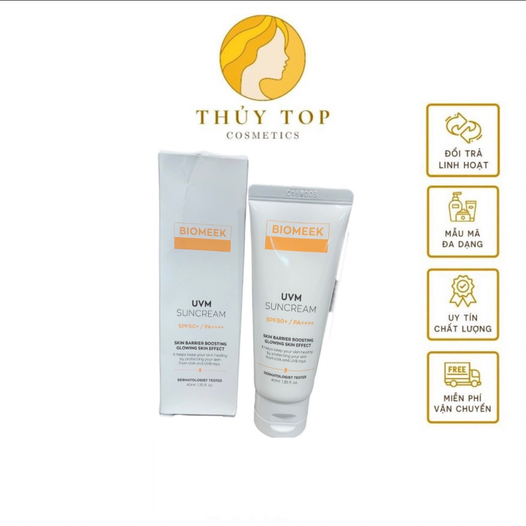 Kem Chống Nắng Biomeek UVM Suncream SPF50+ PA++++ 40ml | Shopee Việt Nam