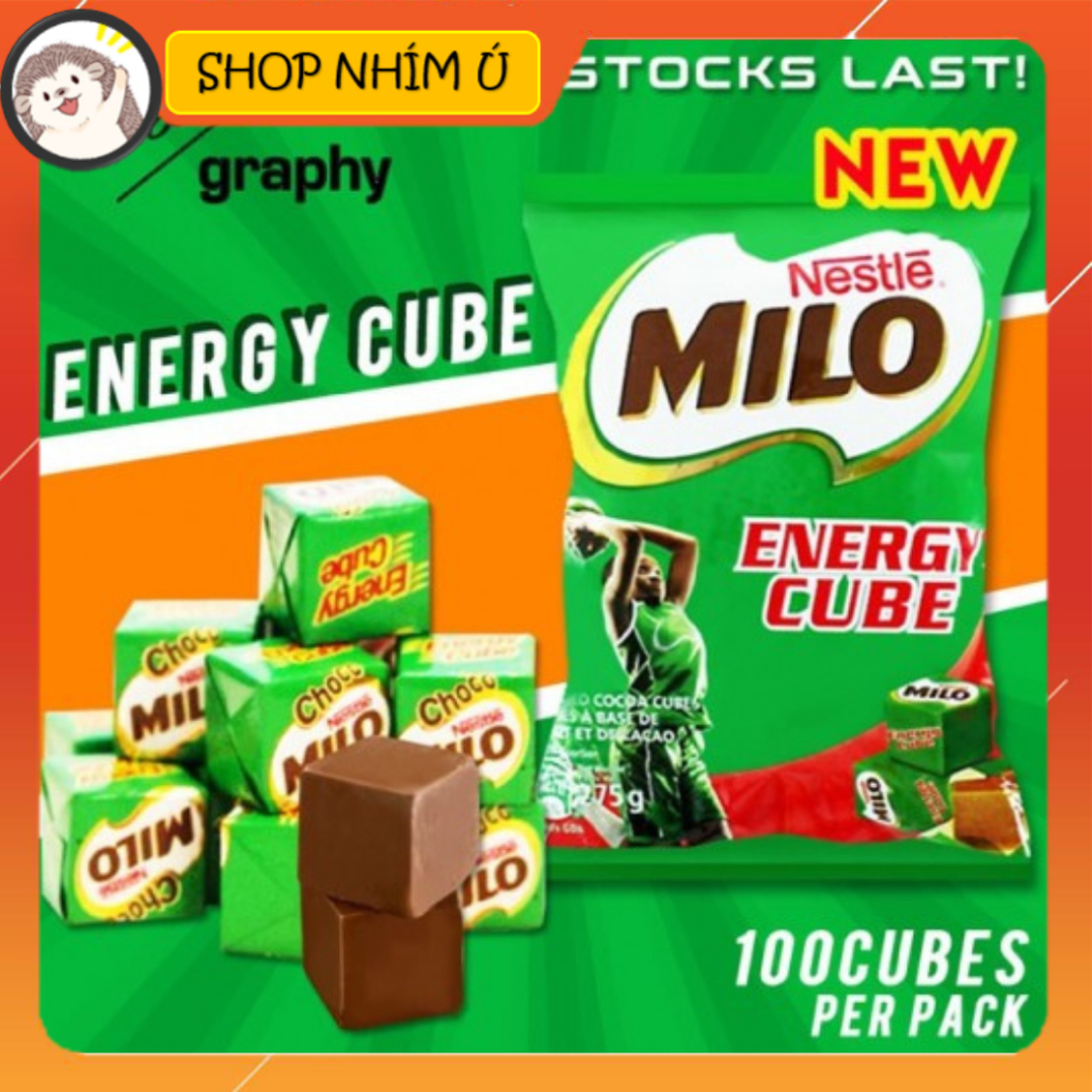 Kẹo Milo ENERGY CUBE gói 275g gồm 100 viên kẹo mini | Shopee Việt Nam
