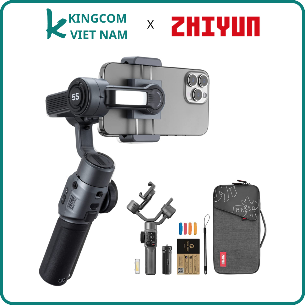 GIMBAL ZHIYUN SMOOTH 5S / SMOOTH 5S COMBO - Tay Cầm Chống Rung Cho Điện Thoại - Hàng Chính Hãng ...