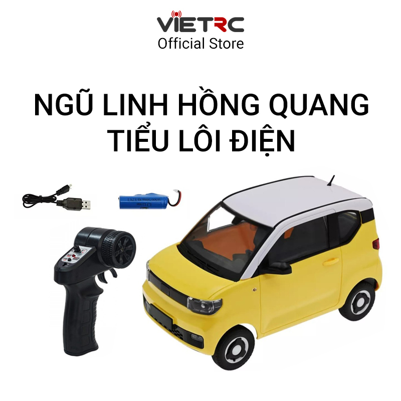 Xe ô tô điều khiển từ xa mini EV Wuling Hongguang CXD D32 tỉ lệ 1/16 ...