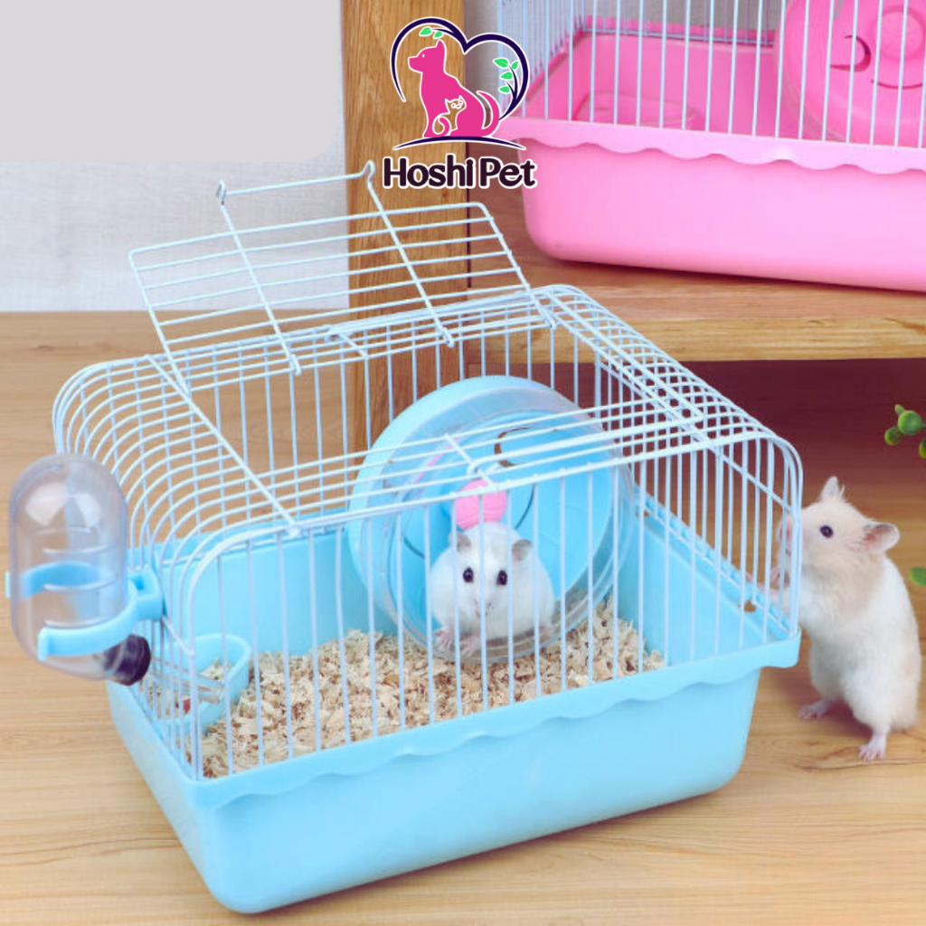 Lồng chuồng hamster đầy đủ phụ kiện Hoshi Pet LH01 | Shopee Việt Nam