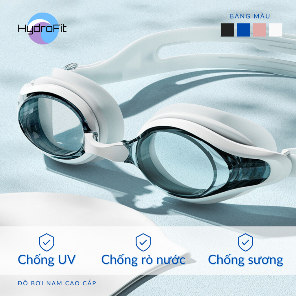 Kính bơi cận cao cấp chống UV cho người lớn, trẻ em trên 6 tuổi, ngăn ...