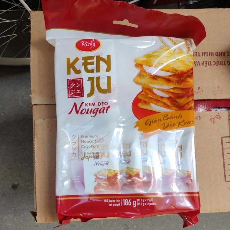 Bánh Quy Kenju Nougat Kem Sữa Richy Hộp 279g/186g/155g | Shopee Việt Nam