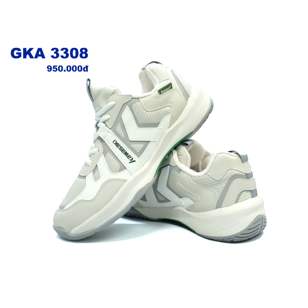 GIÀY CẦU LÔNG KAWASAKI 3308 TRẮNG + Xanh MIN - CHÍNH HÃNG KAWASAKI ...