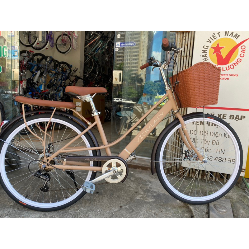 Ib shop nhận giá tốt - Xe đạp nữ Vicky Lady LV26 /Makeraley có bộ ...