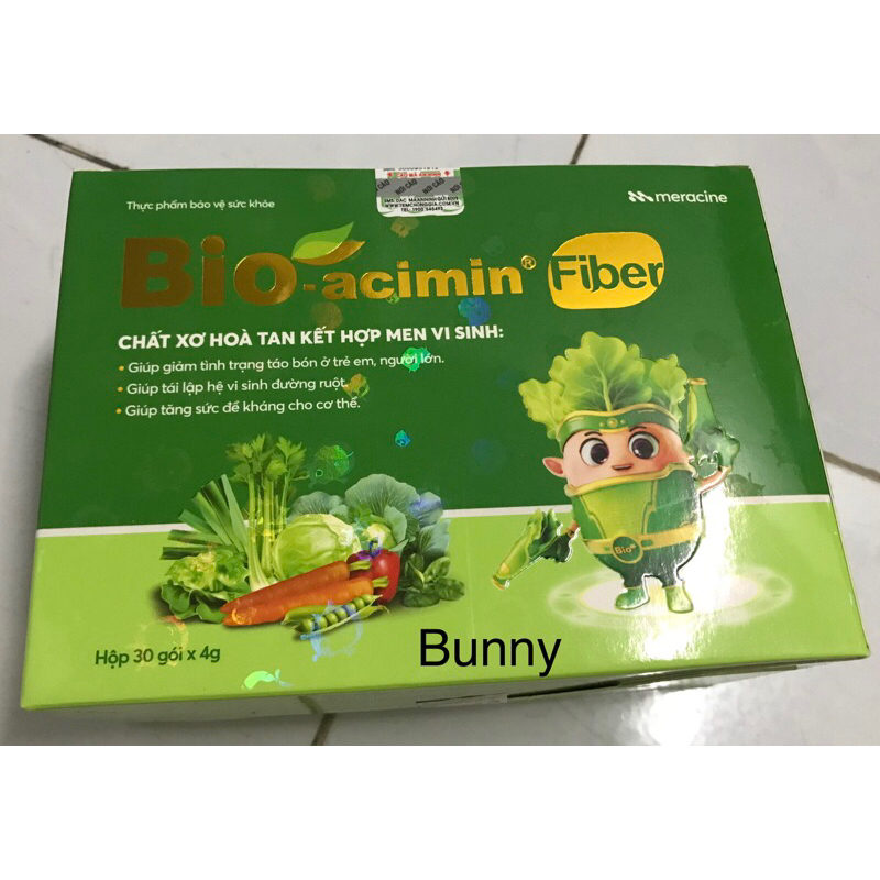 [ MẪU MỚI] MEN VI SINH BIO FIBER giảm táo bón ở trẻ hộp 30 gói ( bio ...