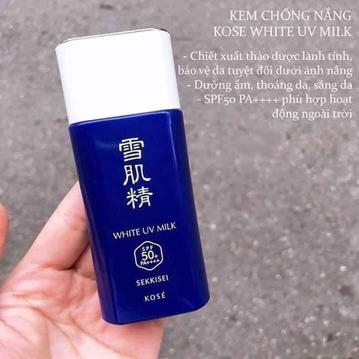 Sữa Chống Nắng Kose Sekkisei Skin Care UV MILK SPF50+PA++++ 60g | Shopee Việt Nam
