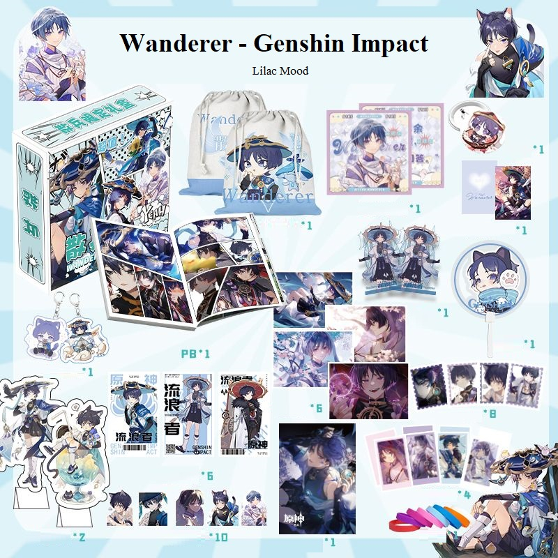 (sẵn-nhiều mẫu/2025) Balladeer Wanderer - Genshin Impact | Hộp quà ...