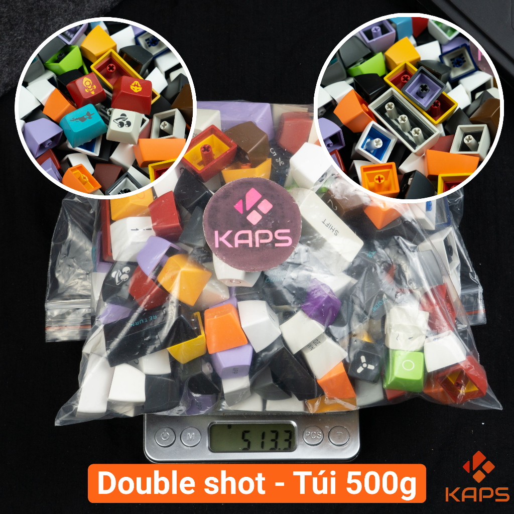 Keycap Grab bag SA, túi 500g, profile SA, nhựa ABS, in dyesub và double ...