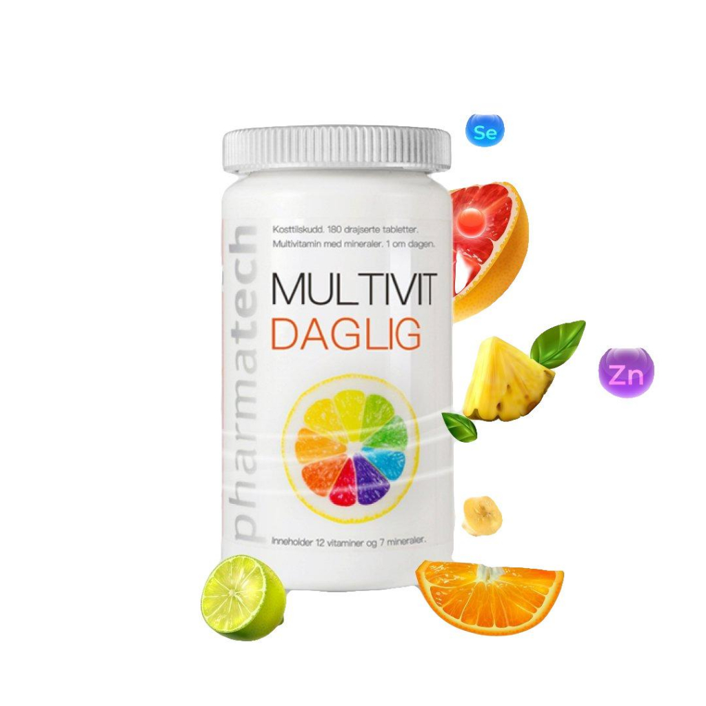 Viên uống bổ sung vitamin và khoáng chất MULTIVIT DAGLIG 180 viên ...