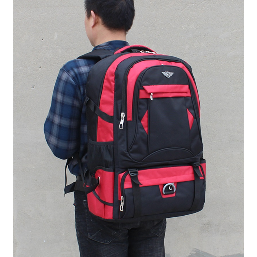 (Loại dầy Xịn) Balo Công Suất Lớn Big Size Dùng Đi Phượt Cắm Trại - Balo To Nhất Hiện nay 60L ...