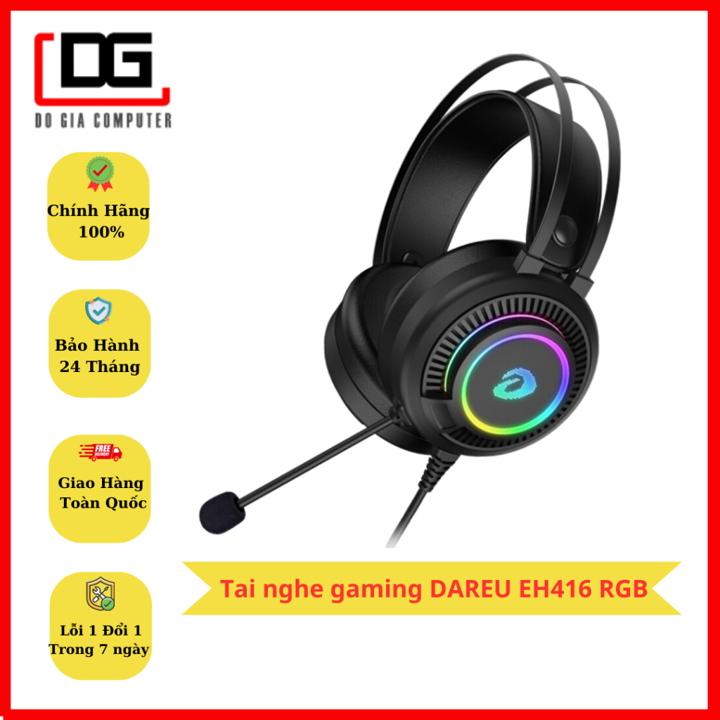 Tai Nghe Gaming DAREU EH416 RGB - Bảo Hành 12 Tháng | Shopee Việt Nam