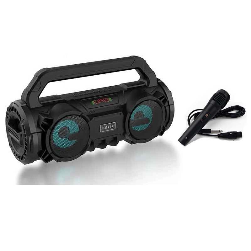Loa karao xách tay BKK B98 - kèm micro có dây | Shopee Việt Nam