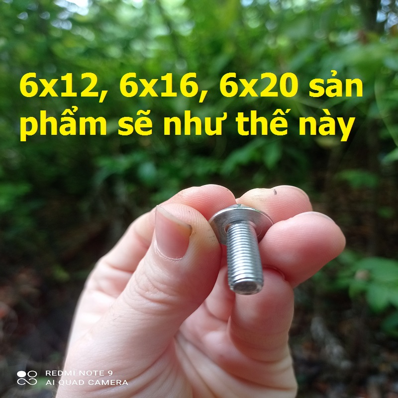 Bulong liền long đền INOX 304 - Ốc inox chống tháo M5 M6 M8 | Shopee ...